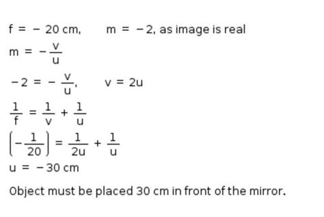 Where Should An Object Be Placed In Front Of A Concave Mirror Of Focal