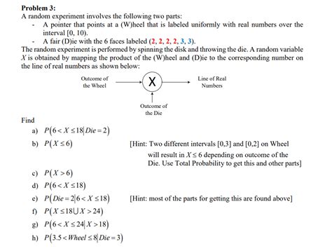 solved problem 3 a random experiment involves the following
