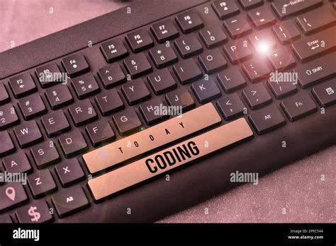 Writing Displaying Text Coding Business Approach Assigning Code To