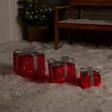 Фігура подарунки Led 3шт Holiho Інтернет магазин Різдвяних товарів