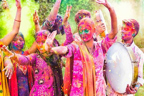 Holi Fest Der Farben Urlaubsgurude