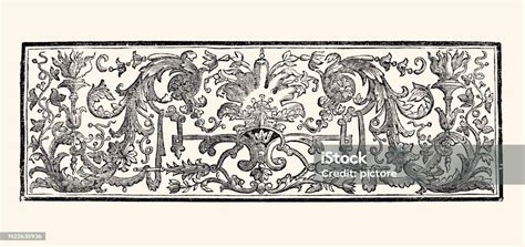 Floral Pattern From Louis Xiv Period Design Element Stock Illustration Floral Pattern From Louis Xiv Period Design Element Stock Illustration