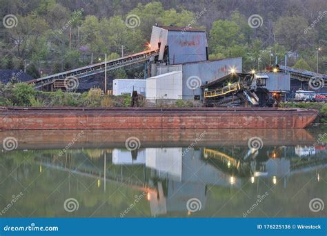 Coal Preparation Plant Big Mining Truck At Work Site Coal Trans Stock