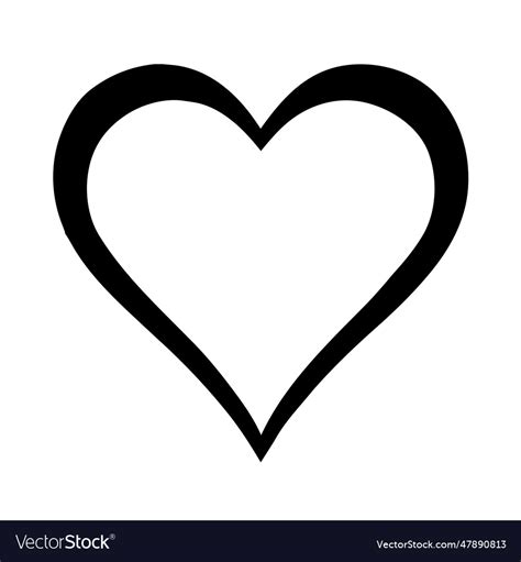 heart outline icon image royalty free vector image