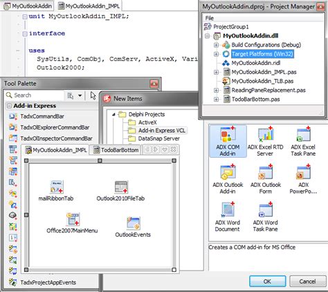 Developing Office Com Addin Plugin In Delphi