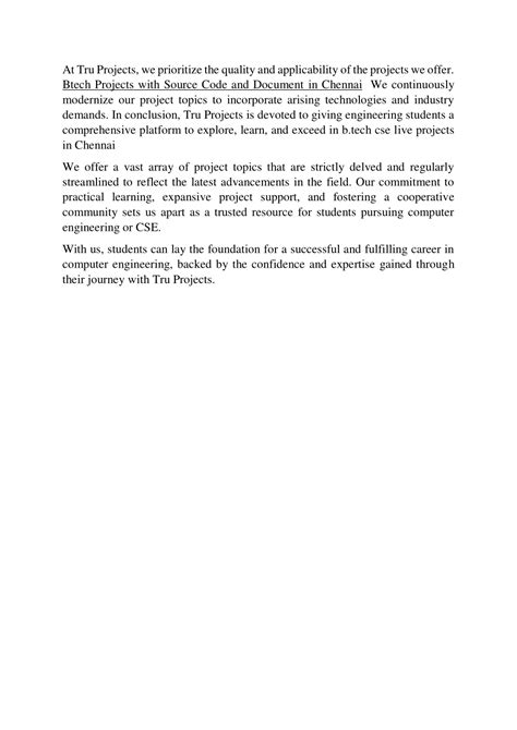 Ppt Btech Cse Academic Live Projects With Source Code And