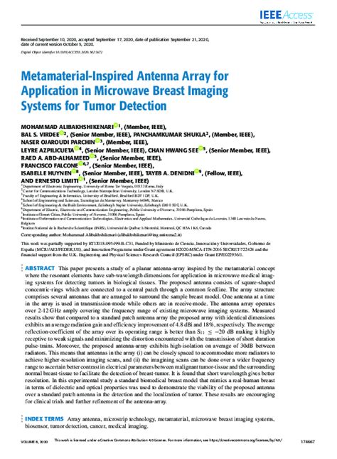 Pdf Metamaterial Inspired Antenna Array For Application In Microwave Breast Imaging Systems