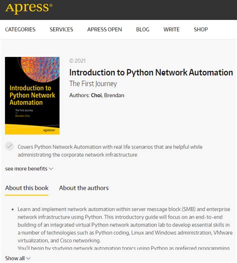 Introduction To Python Network Automation The First Journey Author