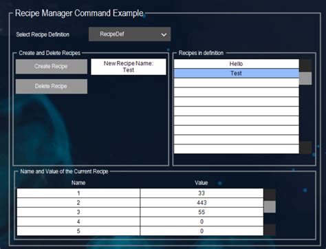Codesys Forge Recipe Management Home Home