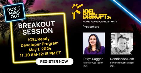 Igel Technology On Linkedin Igel Disrupt 2024 Leading Endpoint Security And Euc Conference