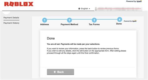 Question About Roblox Devex Tipalti Portal R Robloxgamedev