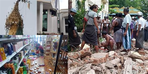 မအူပင်တွင် ငလျင်လှုပ်ခတ်ပြီး ၂ ဦး သေဆုံး၊ စေတီဘုရား၊ ဘုန်းကြီးကျောင်းနှင့် လူနေအိမ်များပျက်စီး