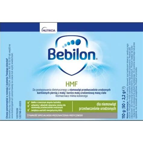 Bebilon Hmf Additive To Breast Milk For Infants With Low Body Weight 50 Sachets Low Price