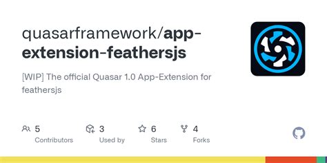 Github Quasarframeworkapp Extension Feathersjs Wip The Official