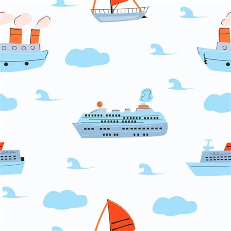 100000 Sea Boat Pattern Vector Images Depositphotos