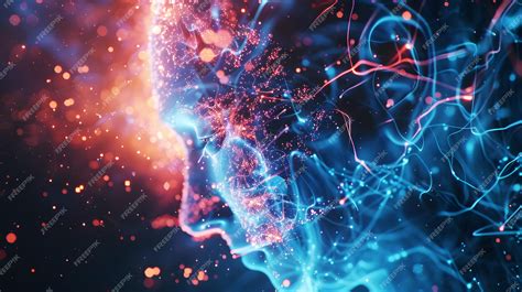 Premium Photo Abstract Entities Composed Of Light And Digital