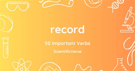 Record 記録する Scientificverse