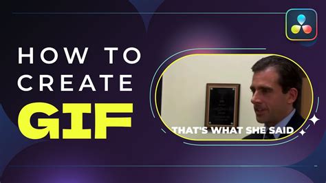 Export GIF In Davinci Resolve YouTube