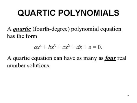 Section 5 1 Solving Polynomial Equations 1 Polynomial