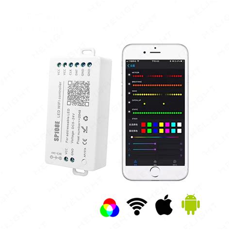 ws2812b wifi sp108e controller support ws2811 ws2815 ws2801 sk6812