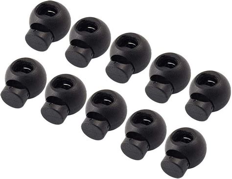 Plastic Cord Lock Hole Spring Loaded Round Toggle Stopper Cord Locks Spring Plug Stopper Toggles