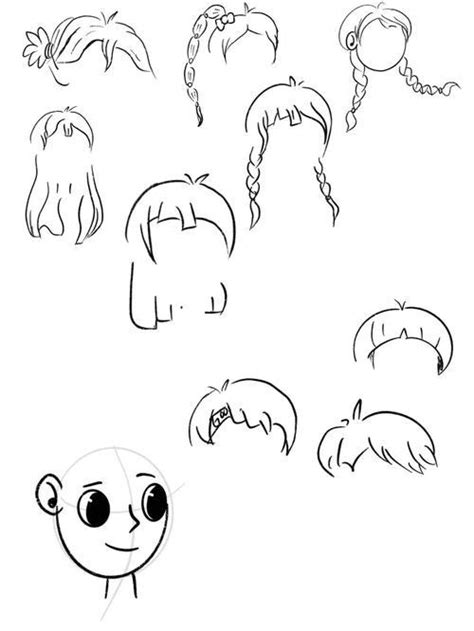 美丽发型简笔画 简笔画图片大全 普车都