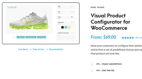 Visual Product Configurator Wookeeper