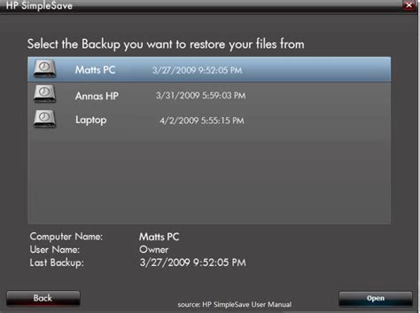 Review Hp Simplesave Backup Software And Hp Backup Drives Minitool