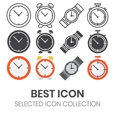 Premium Vector Clock Vector Icon Set Collection
