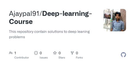 Github Ajaypal91deep Learning Course This Repository Contain Solutions To Deep Leaning Problems