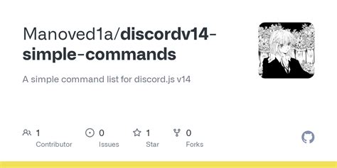 GitHub Manoved1a Discordv14 Simple Commands A Simple Command List