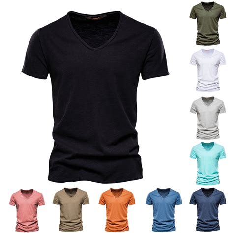 Joower Mens V Neck Tshirts Tshirt Men Pocket Tee Shirts For Men White T