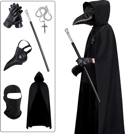 Halloween Plague Doctor Mask ，steampunk Horror Scary