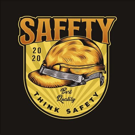 Premium Vector Safety Badge Design For Construction