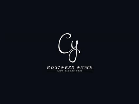Initials Cy Yc Signature Logo Creative Cy Logo Letter Design 15366211 Vector Art At Vecteezy