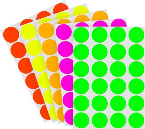 Avery Color Coding Removable Labels 34 Inch Round Labels