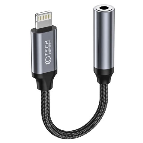 Tech Protect Ultraboost Adapter Lightning To Mini Jack 35mm Fekete