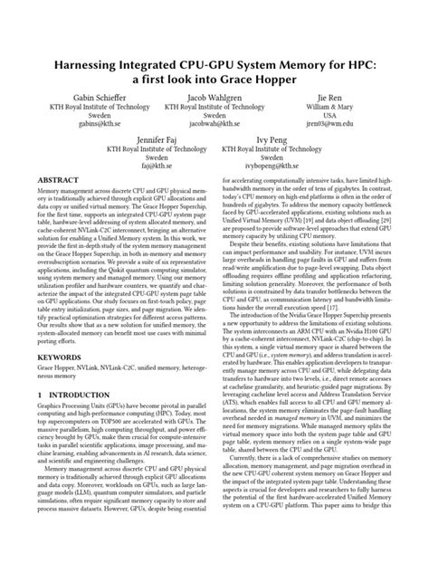 harnessing integrated cpu gpu system memory for hpc a first look into