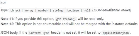 Add POST With JSON Data Example To Documentation Issue 1156 Sindresorhus Got GitHub