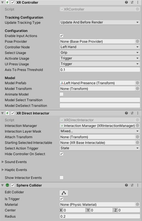 Xr Interaction Not Working Runity3d