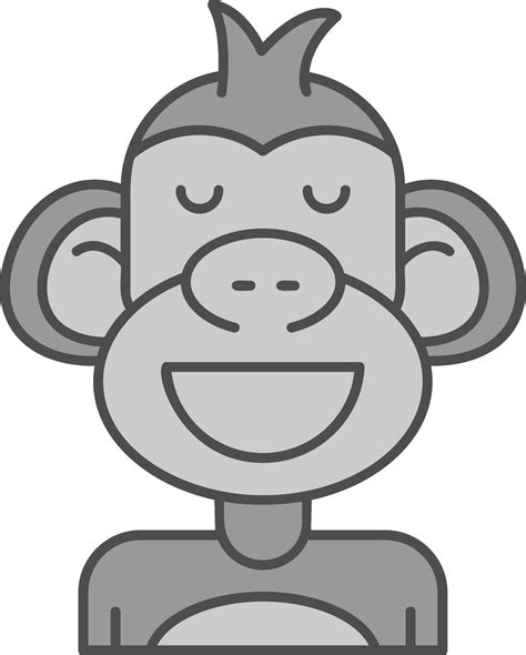 Relieved Line Filled Greyscale Icon 41705826 Vector Art At Vecteezy