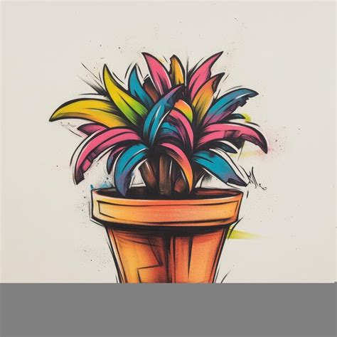 Flower Pot Painting Drawing Images Free Download On Freepik