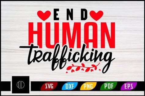 End Human Trafficking Sublimation Png Graphic By Ijdesignerbd777