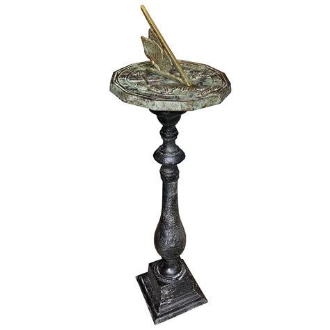 Solid Brass Butterfly Sundial 85 Dia Rome 2318 Romeindustries