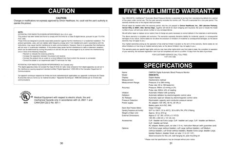 List Of Error Codes Troubleshooting Omron Healthcare Hem 907xl