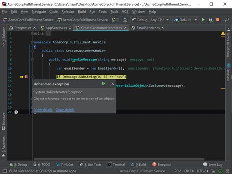 Exception Popup Improved Smart Step Into Symbol Servers And More