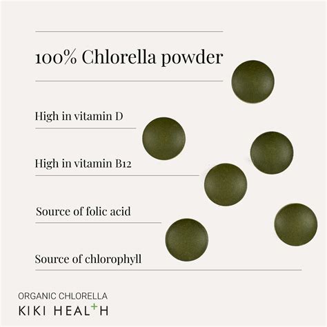 Organic Chlorella Tablets 200 Kiki Health Stressnomore