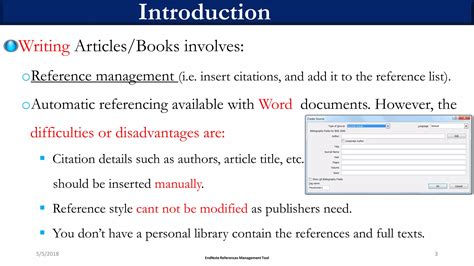 Basics Of Endnote Research Tool Ppt