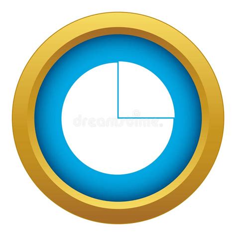 Graphs Chart Statistic Icon Blue Vector Isolated Stock Vector