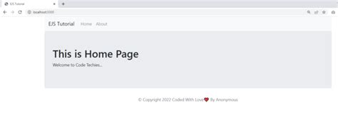 How To Use Ejs Templates With Node Js